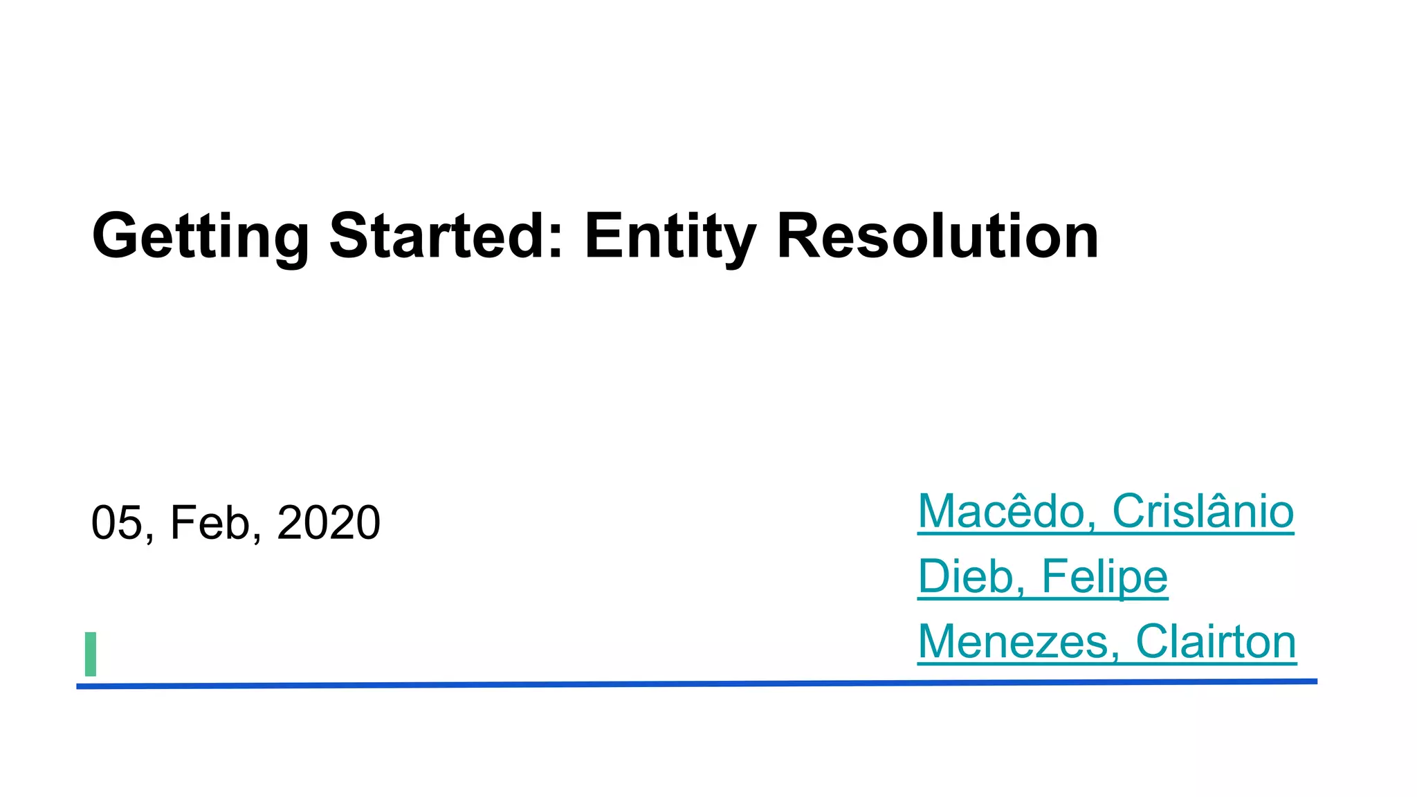Record Deduplication And Record Linkage Ppt