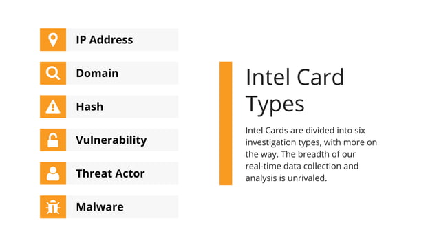 Overview of Recorded Future Intel Cards | PPT