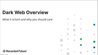GDG Cloud Southlake 32: Kyle Hettinger: Demystifying the Dark Web | PPT