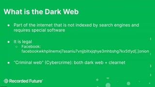 GDG Cloud Southlake 32: Kyle Hettinger: Demystifying the Dark Web | PPT