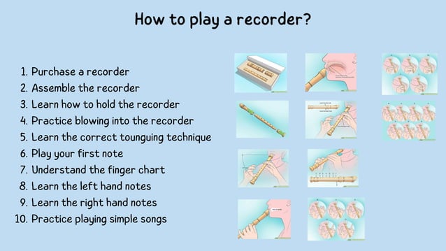 School Presentation for Music- All about Recorders | PDF
