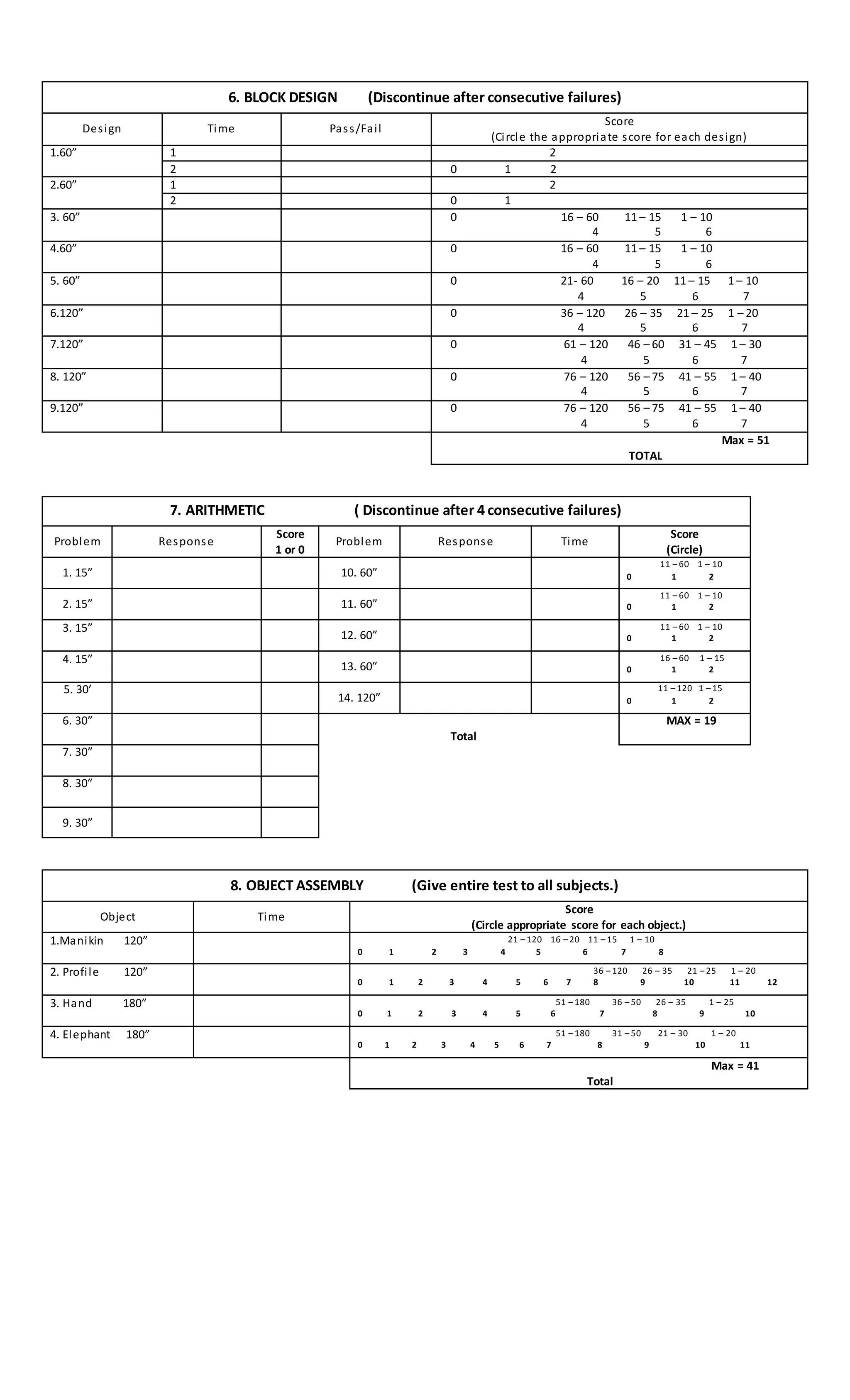 Record form wais r | DOCX
