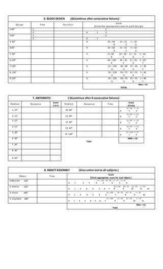 Record form wais r | DOCX
