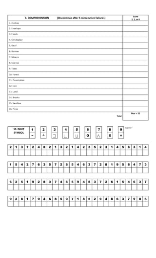 Record form wais r | DOCX