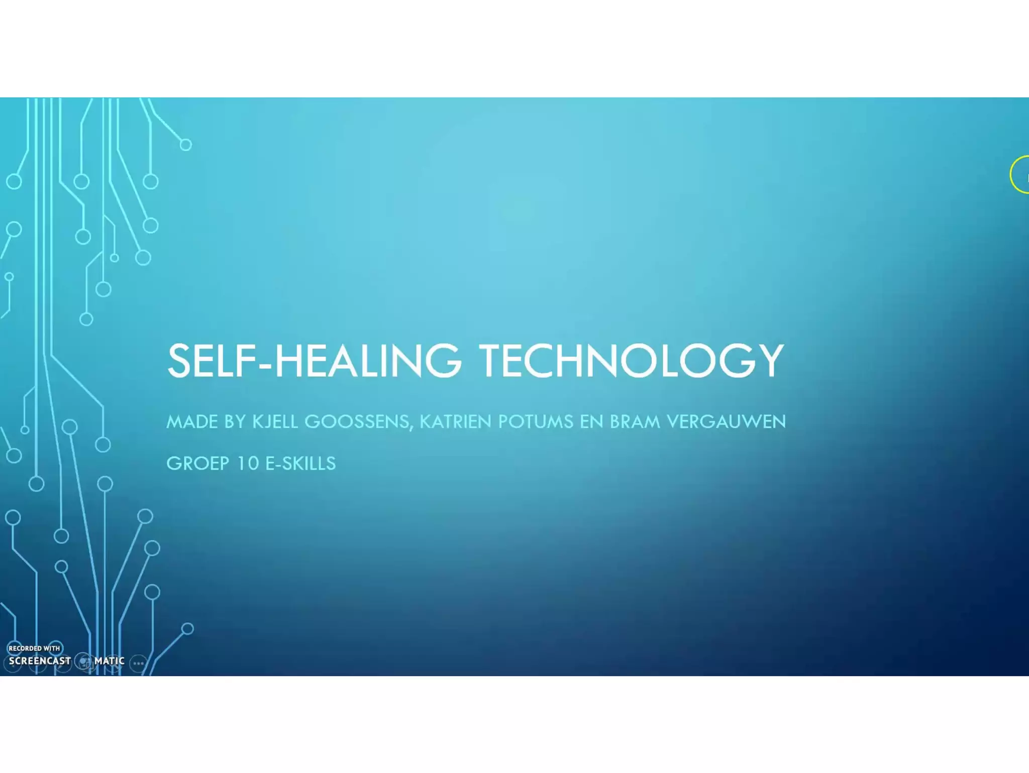 AI: Self-healing technology | PPT