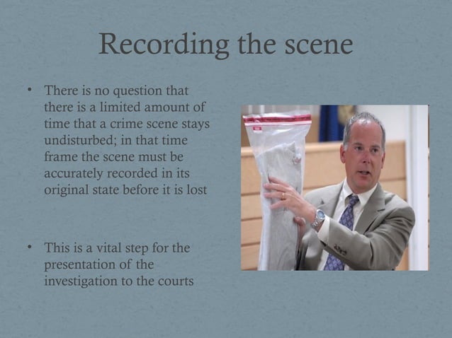 Recording a crime scene | PPT