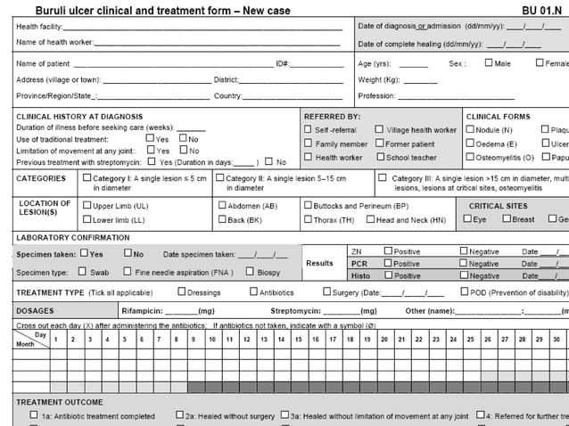 Recording and reporting Buruli Ulcer | PPT