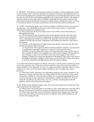 Recording Contract | DOC