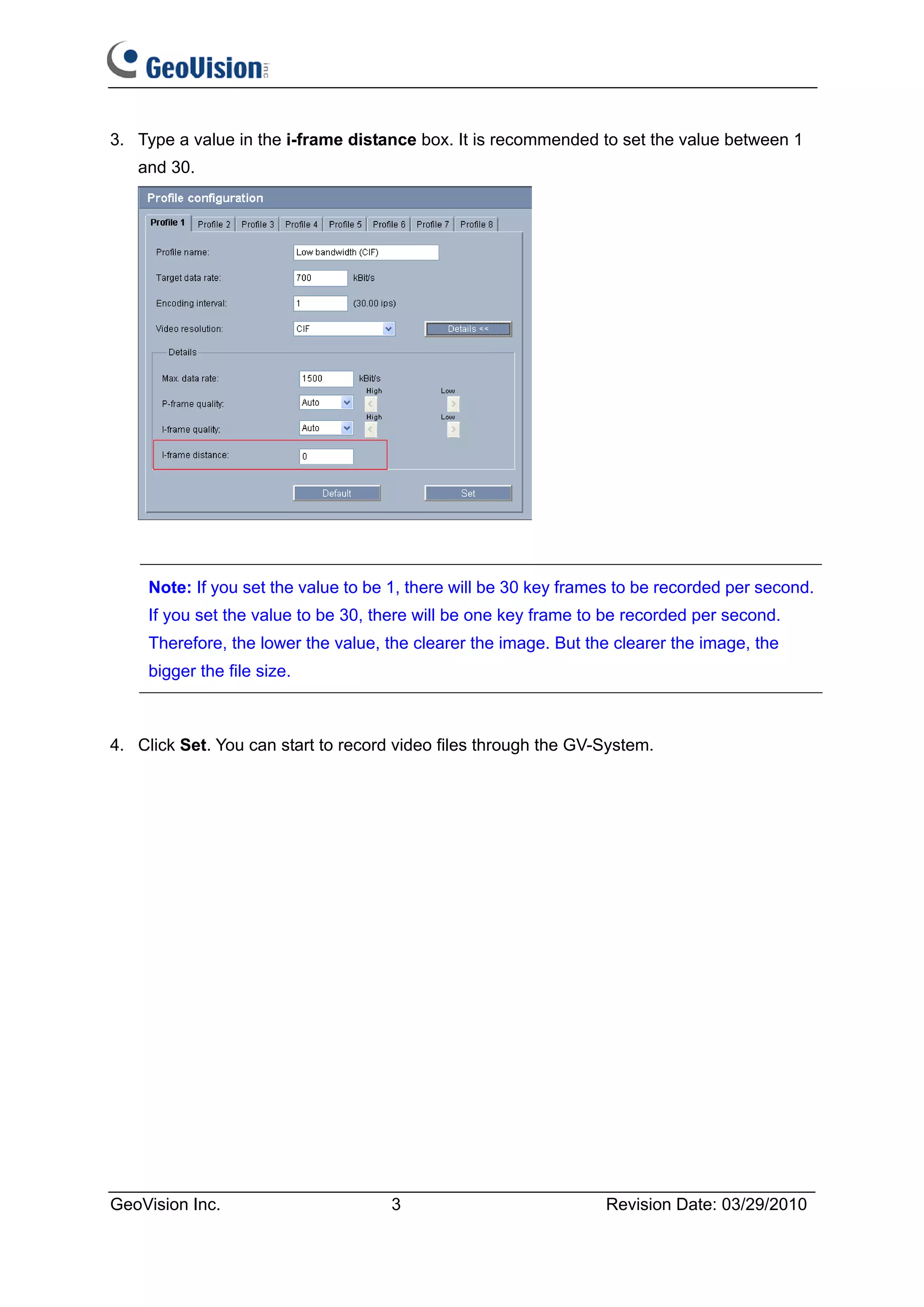 GeoVision : CCTV Solutions : Recording issue with Bosch IP Camera | PDF