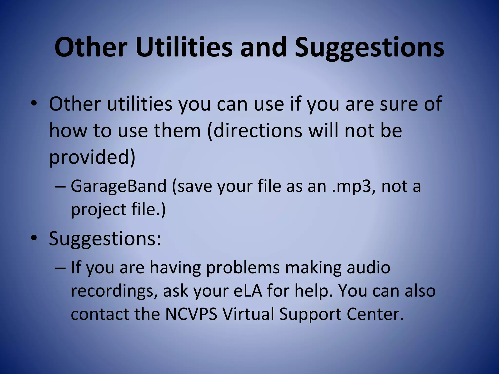 Recording methods | PPTX | Digital Audio | Computer Software and Applications