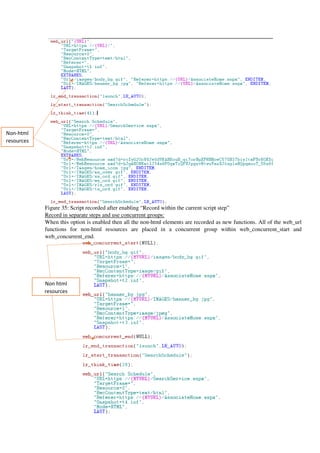 Details Description of Load Runner Recording option | PDF
