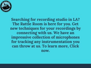 Recording studio | PPTX
