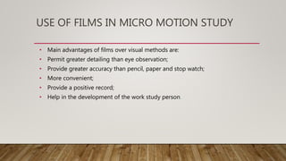 Recording techniques in method study | PPTX