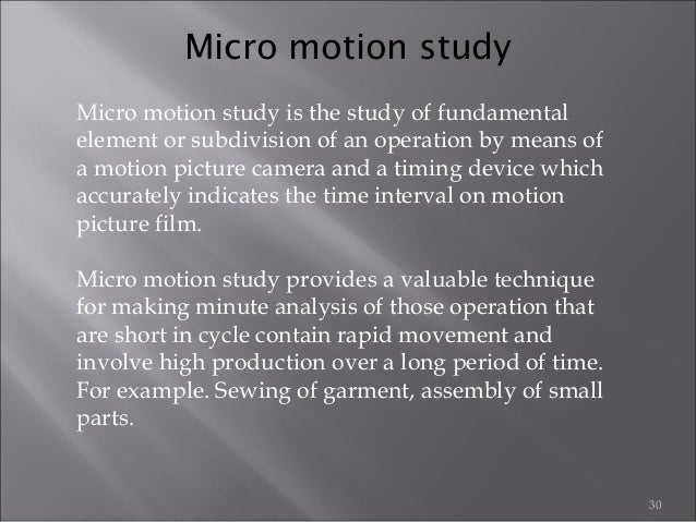 Recording techniques used in method study ppt