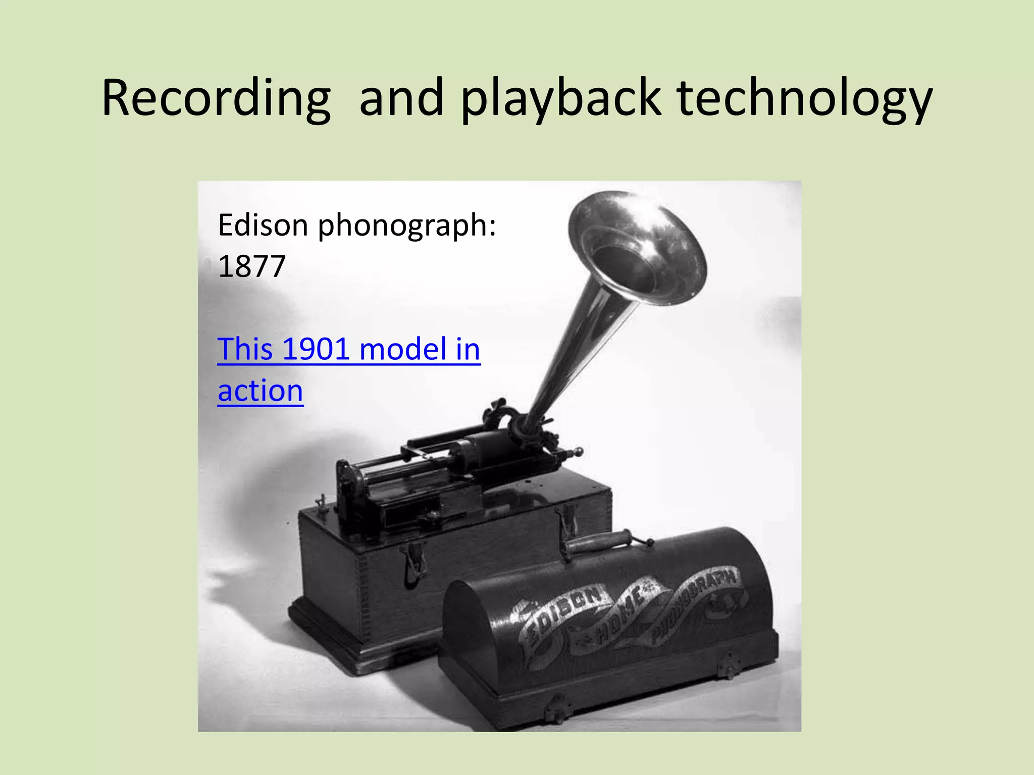 Recording Technology | PPTX