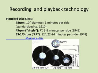 Recording Technology | PPTX