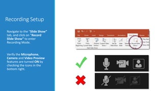 Recording Your PowerPoint Presentations - PACE | PPT