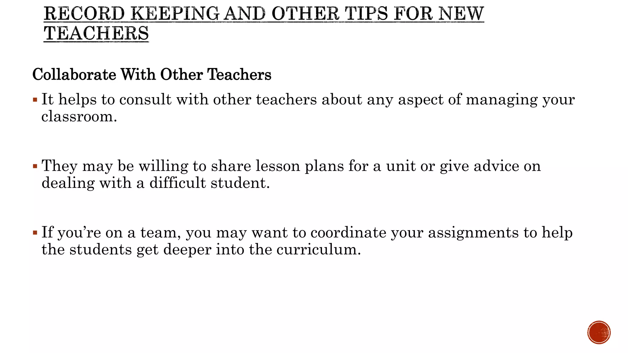 Record Keeping in the School | PPTX