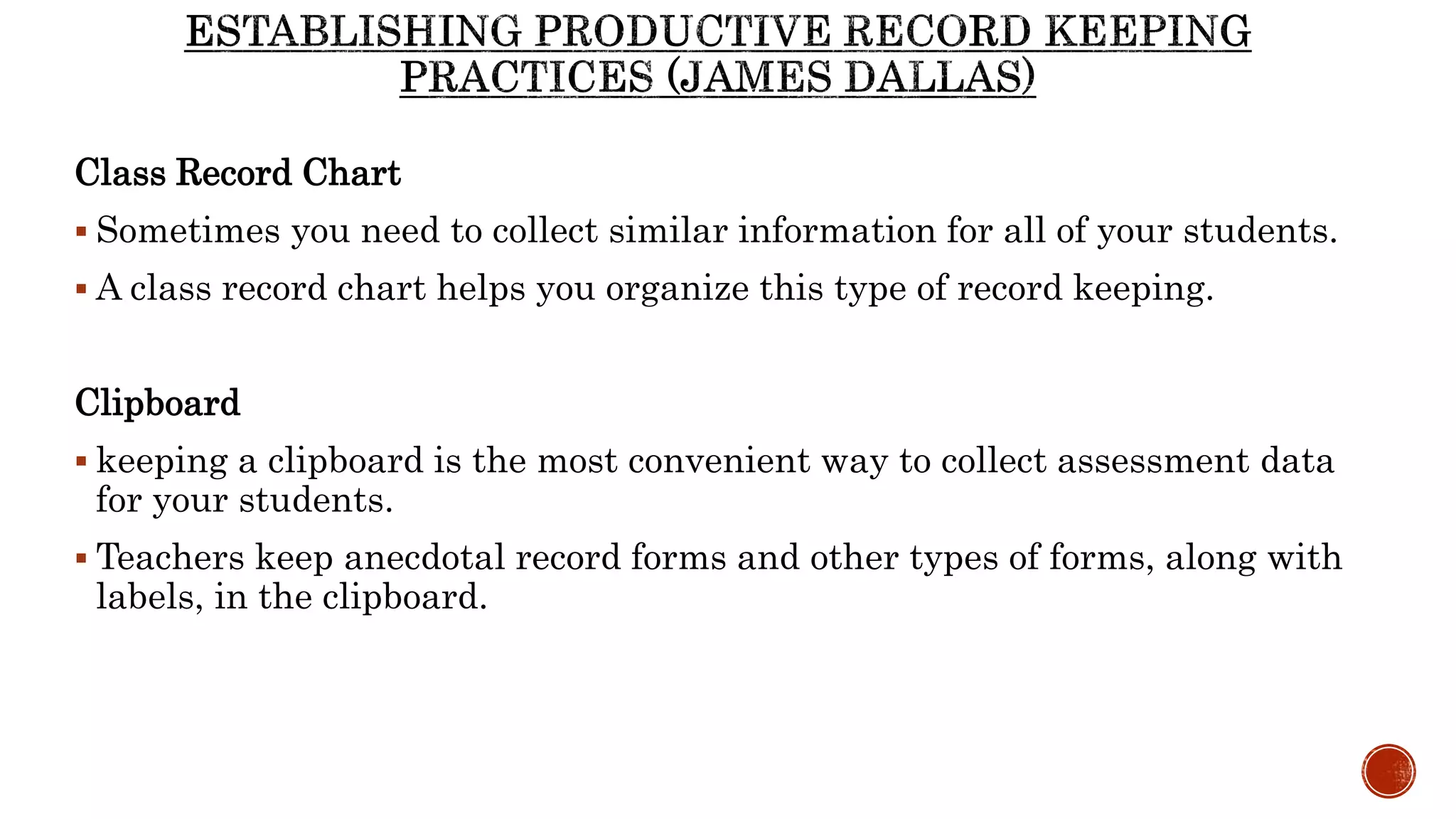 Record Keeping in the School | PPTX