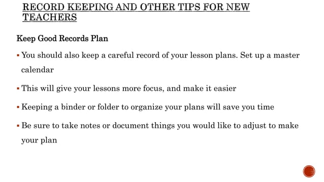 Record Keeping in the School | PPTX