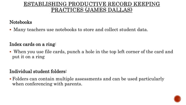 Record Keeping in the School | PPTX