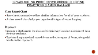 Record Keeping in the School | PPTX