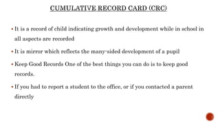 Record Keeping in the School | PPTX