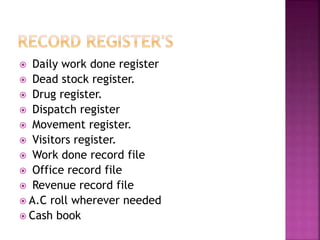 Record keeping.pptx In hospital setups details | PPTX