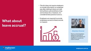 Record Keeping And Pay Slip Obligations | Employsure | PPT