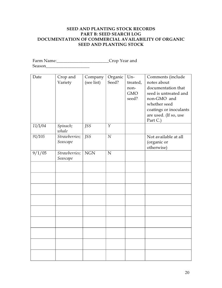 Record-keeping and Budgeting Workbook for Organic Crop Producers (dra…