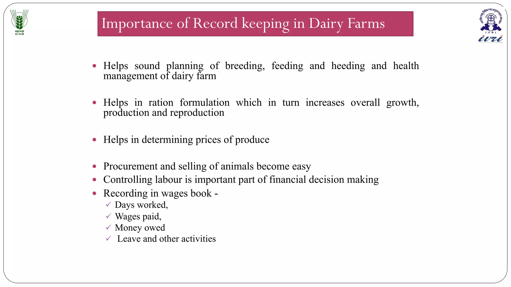 Record keeping in dairy farm management.pdf
