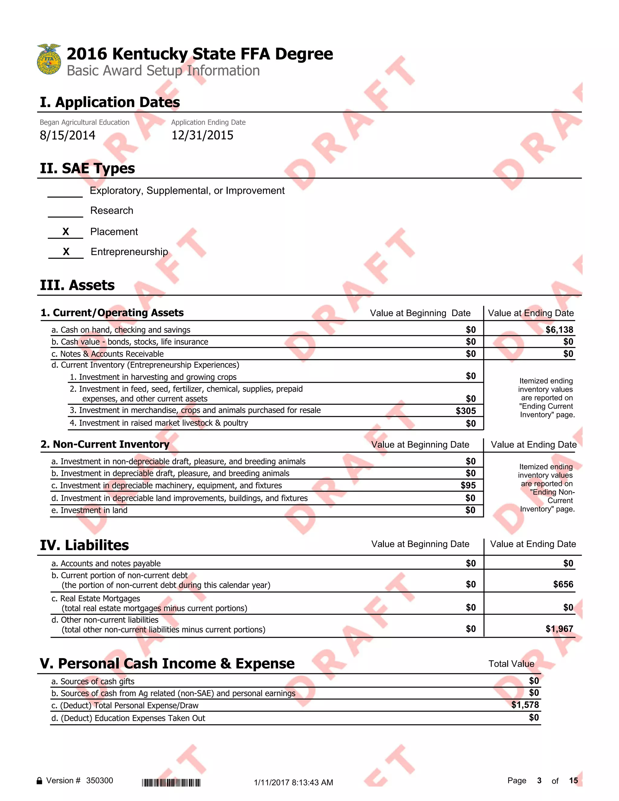 Record keeping sample key | PDF