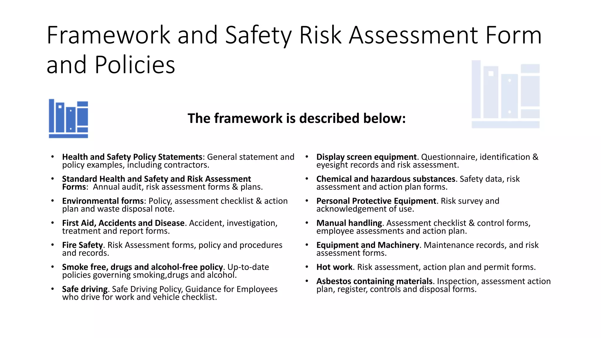 Health and Safety record keeping system | PPTX