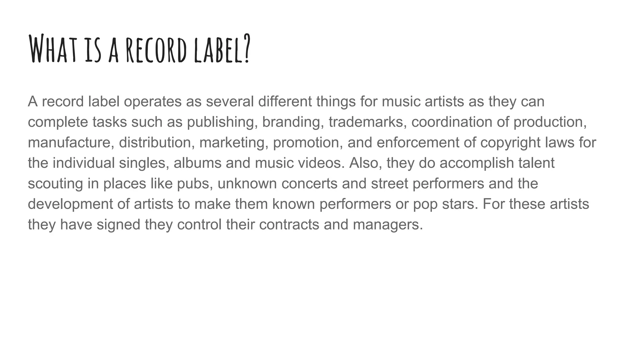 Record label | PPT
