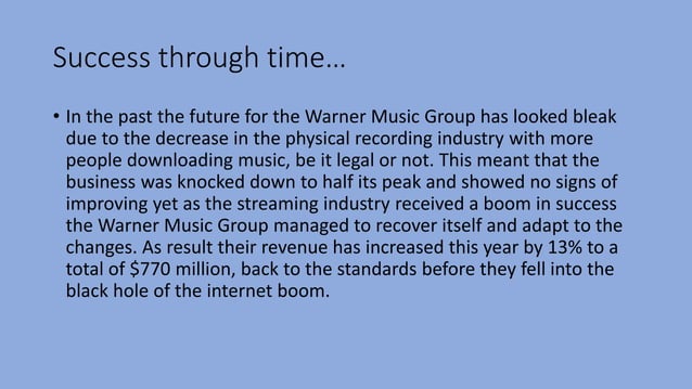 Record label fact file warner music group | PPTX | Rock Music | Music