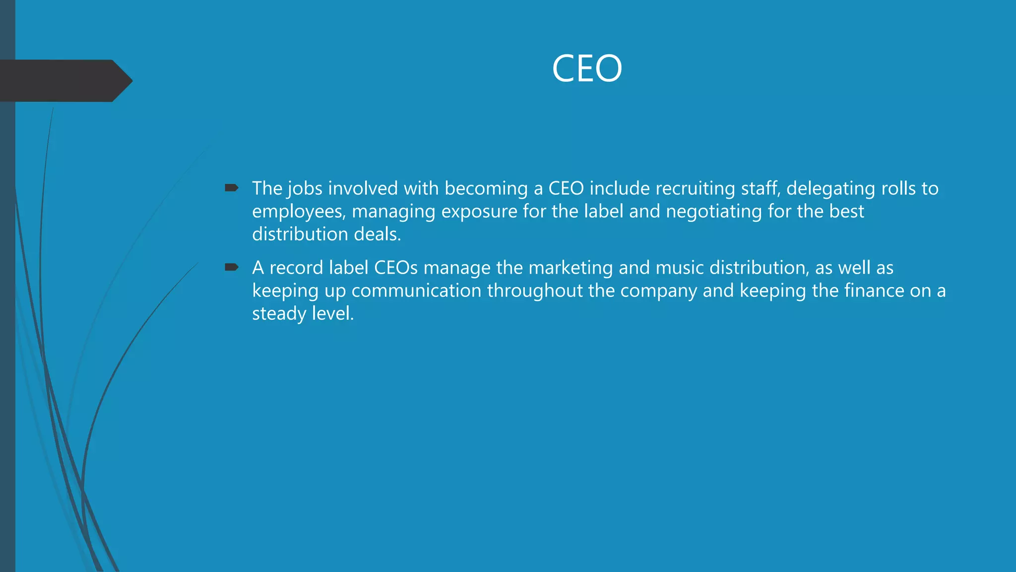 Record label job roles | PPTX