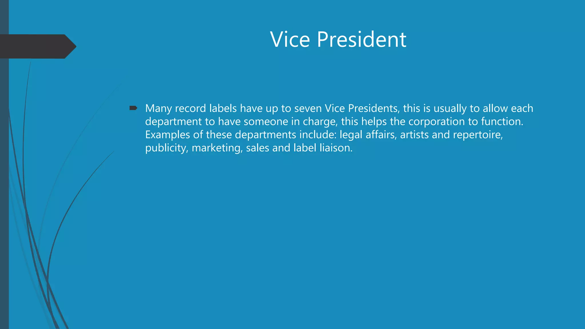 Record label job roles | PPTX