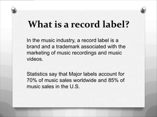 Record label research | PPTX