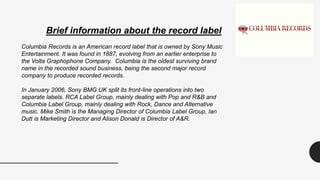 Record Label Research | PPT