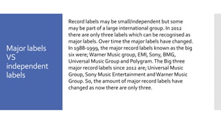 Record labels | PPTX | World/International Music | Music