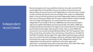 Record labels | PPTX | World/International Music | Music