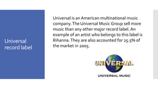 Record labels | PPTX | World/International Music | Music