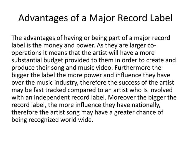 Record labels | PPT