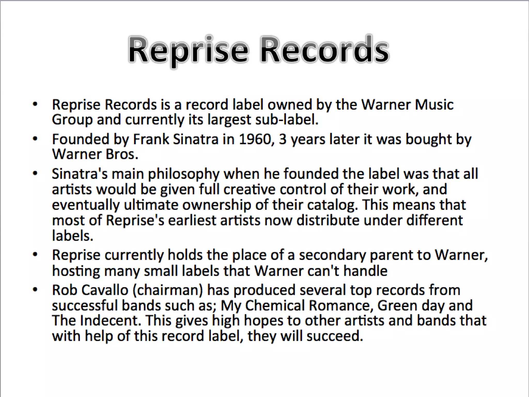 Record Labels | PPTX