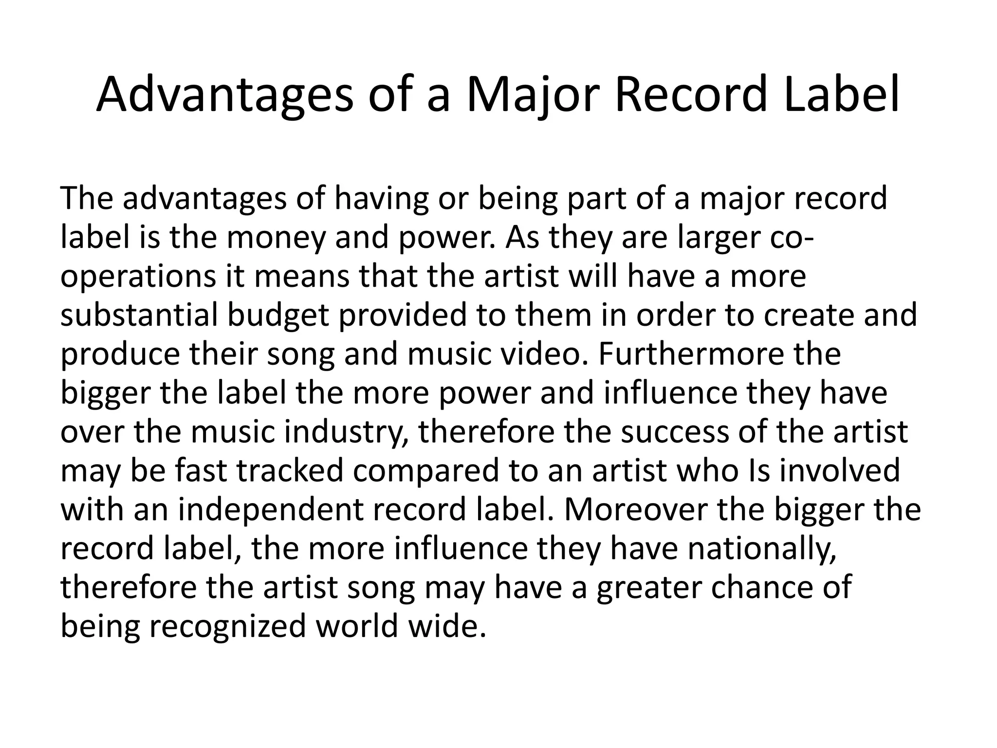Record labels | PPT