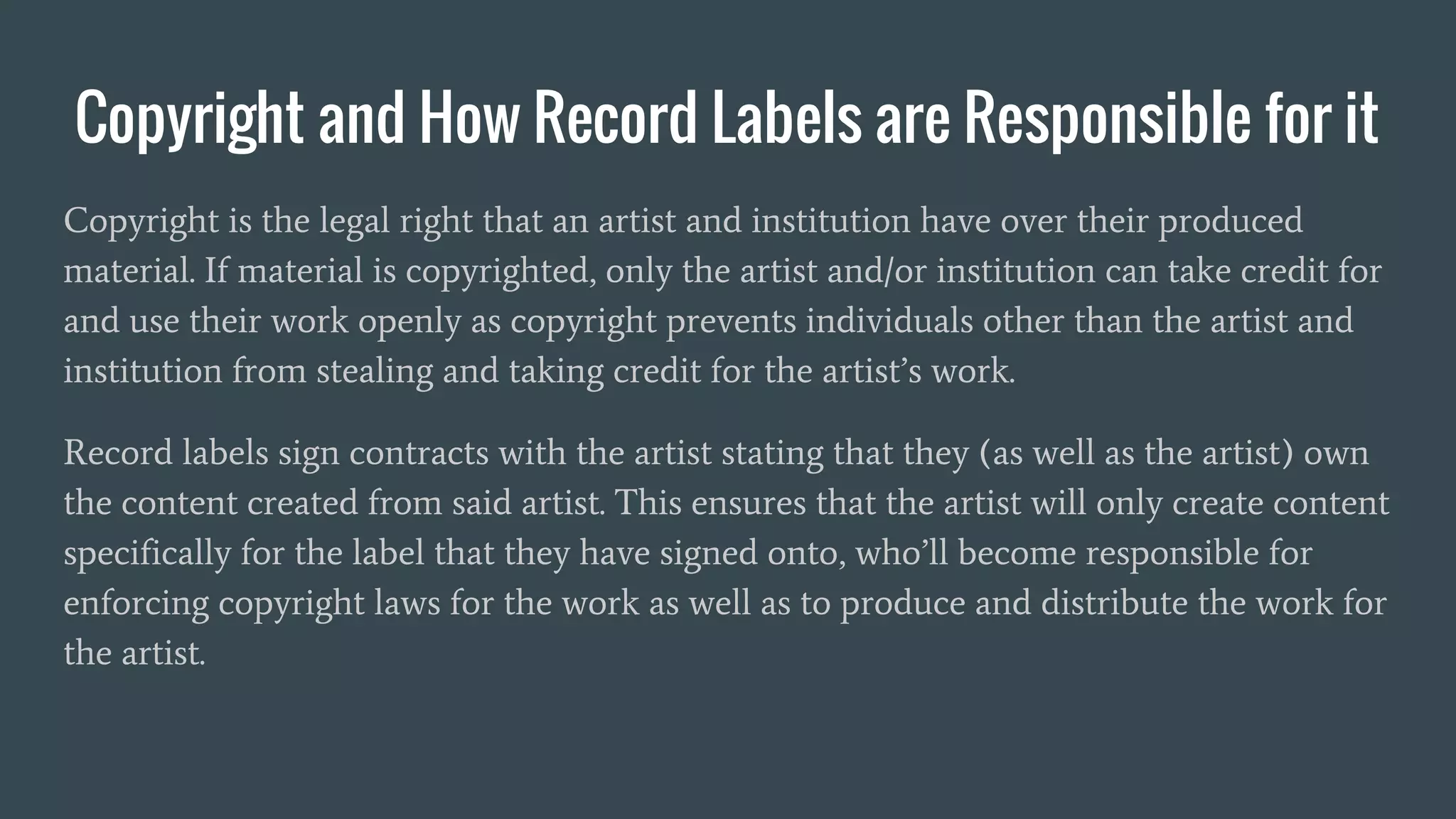 Record labels | PPT