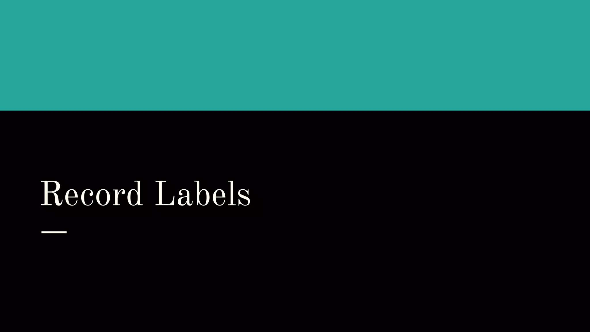 Record labels | PPTX