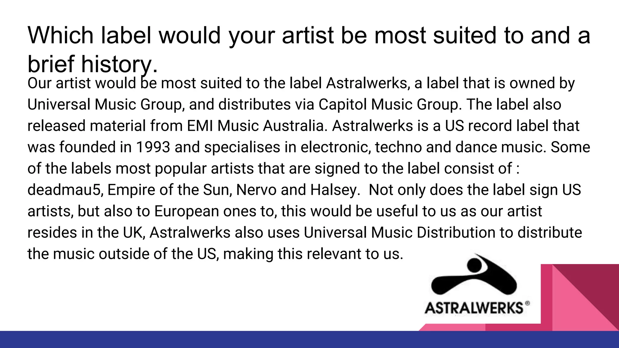 Record labels | PPTX | Music | Entertainment