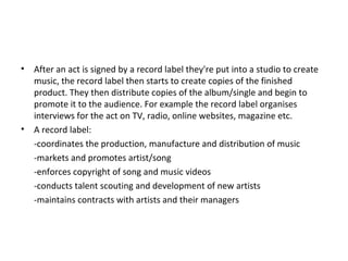 Record labels and permissions | PPT