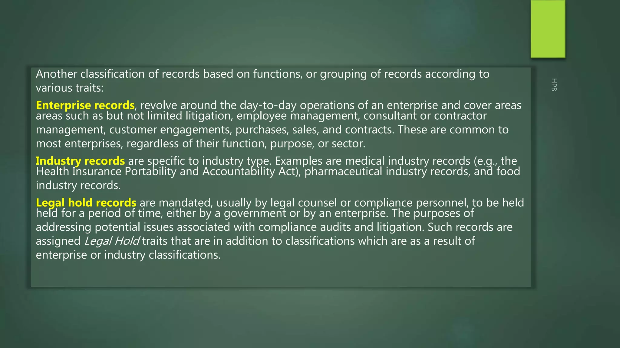 Records Management | PPTX